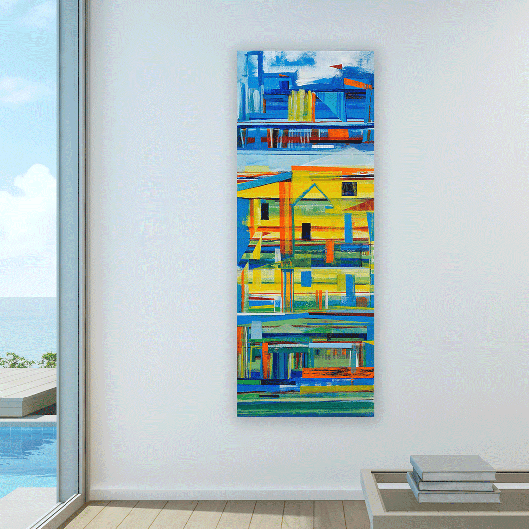 Ahoy Series - Contemporary abstract artistic paintings by Ann Pickett ...