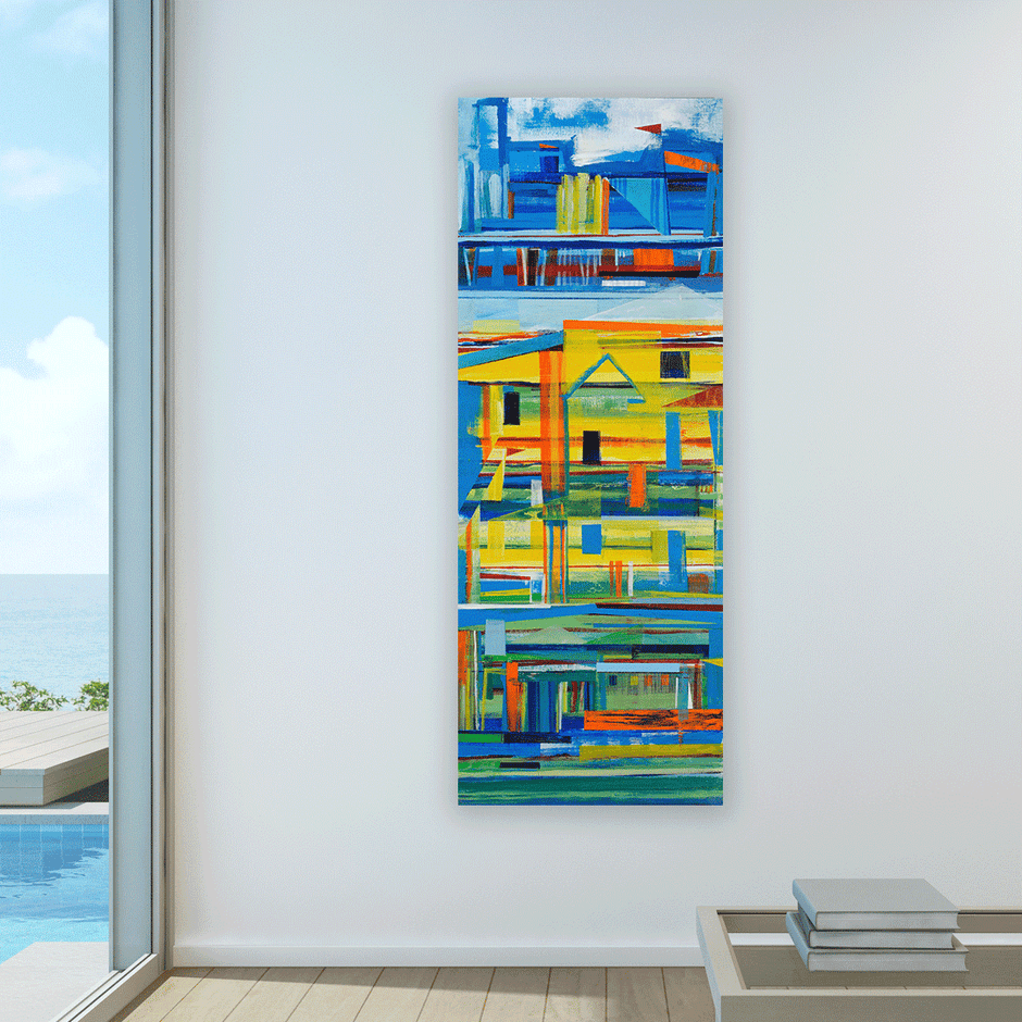 Ahoy Series - Contemporary abstract artistic paintings by Ann Pickett ...