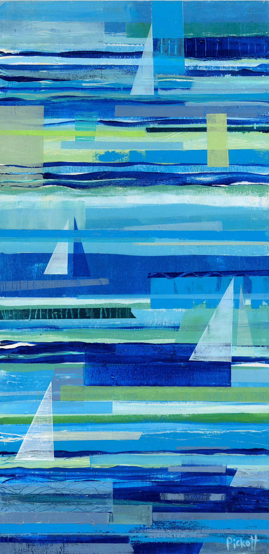 Ahoy Series - Contemporary abstract artistic paintings by Ann Pickett ...