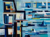 Ahoy Series - Contemporary abstract artistic paintings by Ann Pickett ...