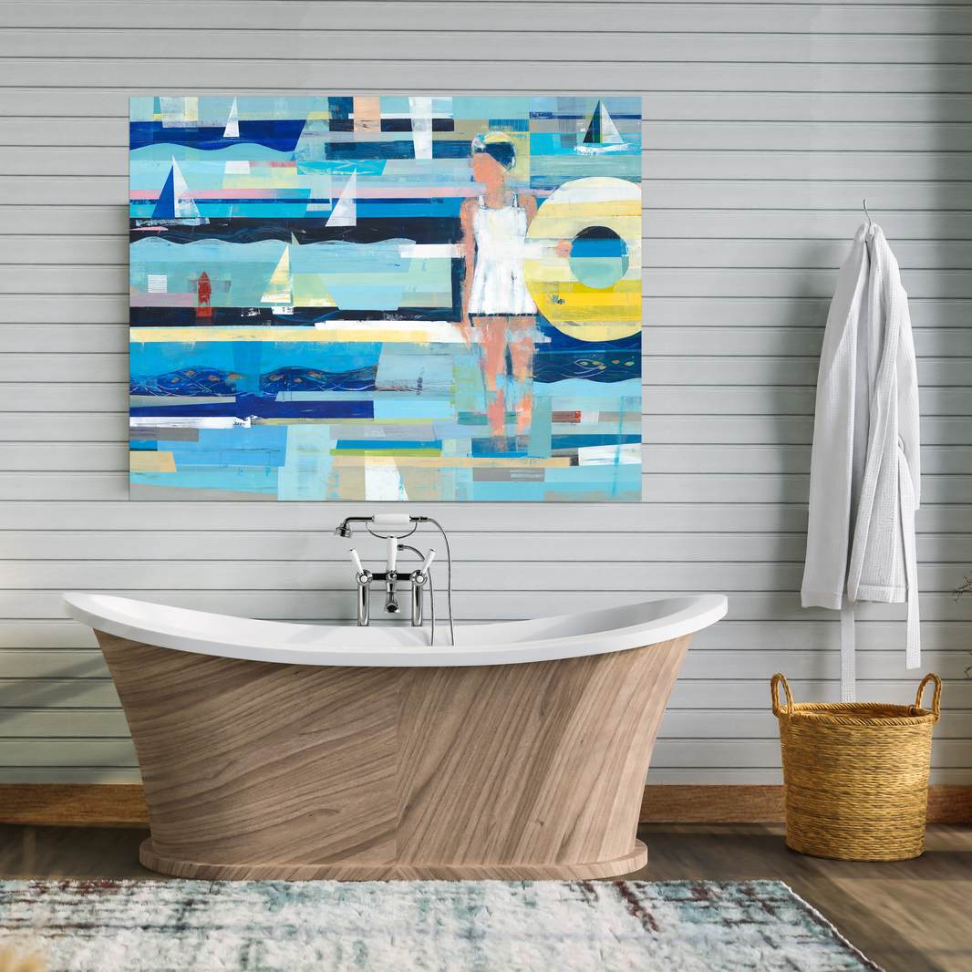Ahoy Series - Contemporary abstract artistic paintings by Ann Pickett ...