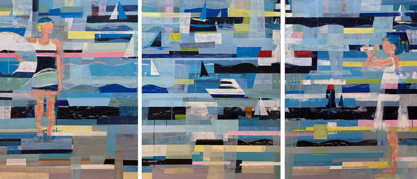 Ahoy Series The Lookouts - Contemporary abstract artistic paintings by ...